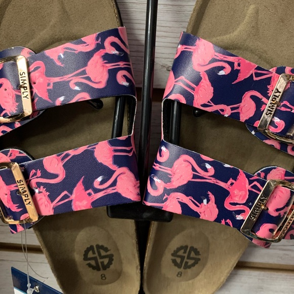 Simply Southern | Shoes | New Simply Southern Flamingo Slides Sandals ...